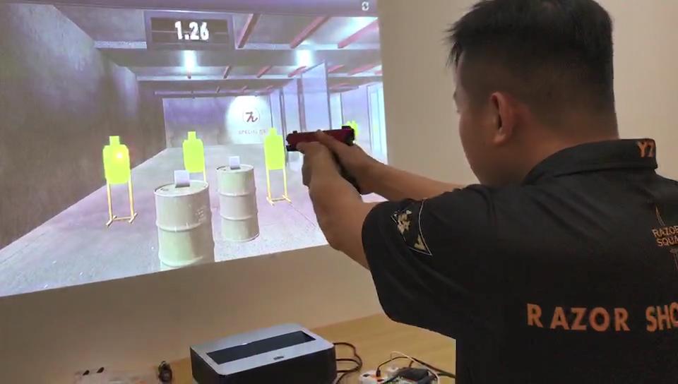 F22 Laser Shooting Training System-Special Pie Technology,M1A2 shot ...